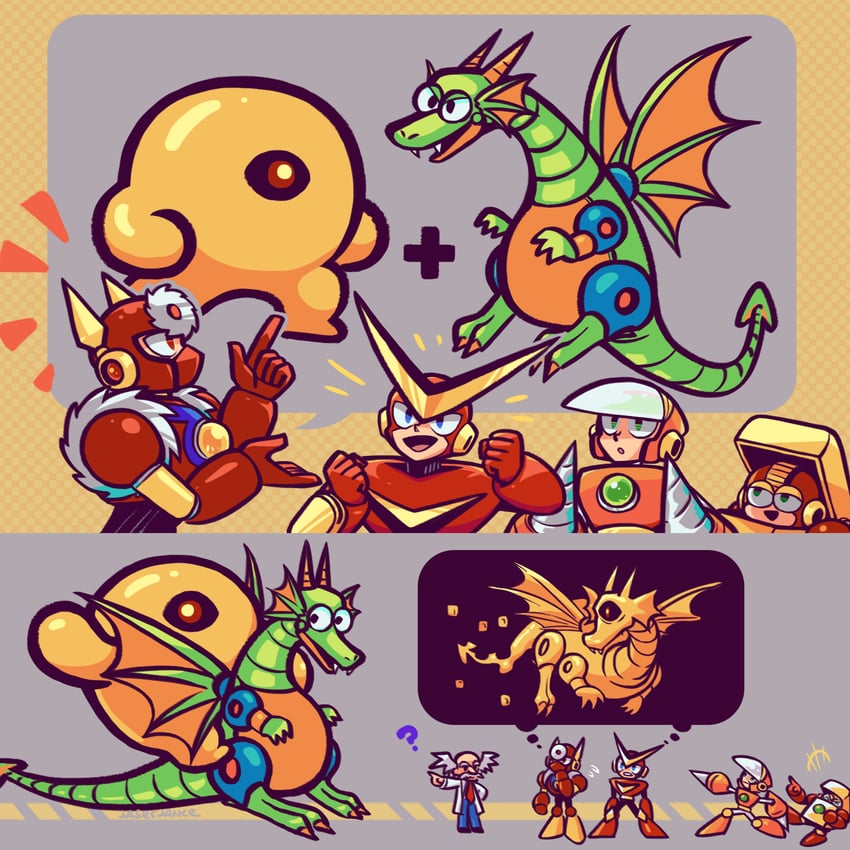 Quick Man Metal Man Dr Wily Crash Man Heat Man And 2 More Mega Man And 3 More Drawn By