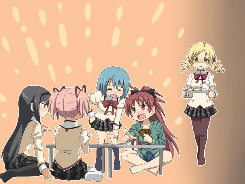 Akemi Homura Kaname Madoka Miki Sayaka Sakura Kyouko And Tomoe Mami Mahou Shoujo Madoka