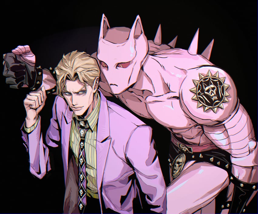 Kira Yoshikage And Killer Queen Jojo No Kimyou Na Bouken And 1 More Drawn By Yikounaijiu