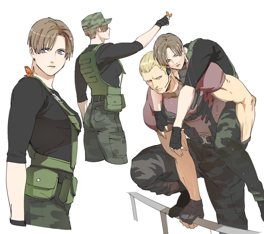 Leon S Kennedy And Jack Krauser Resident Evil And 3 More Drawn By Tatsumipsmhbpiuczn