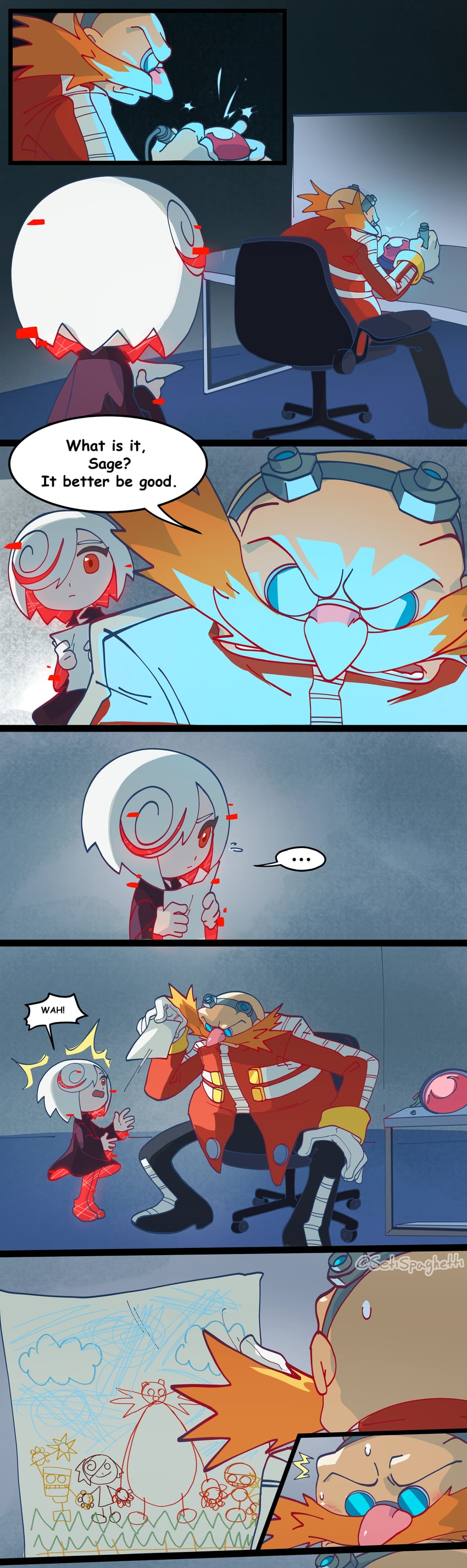 Dr Eggman Sage Orbot And Cubot Sonic And 1 More Drawn By
