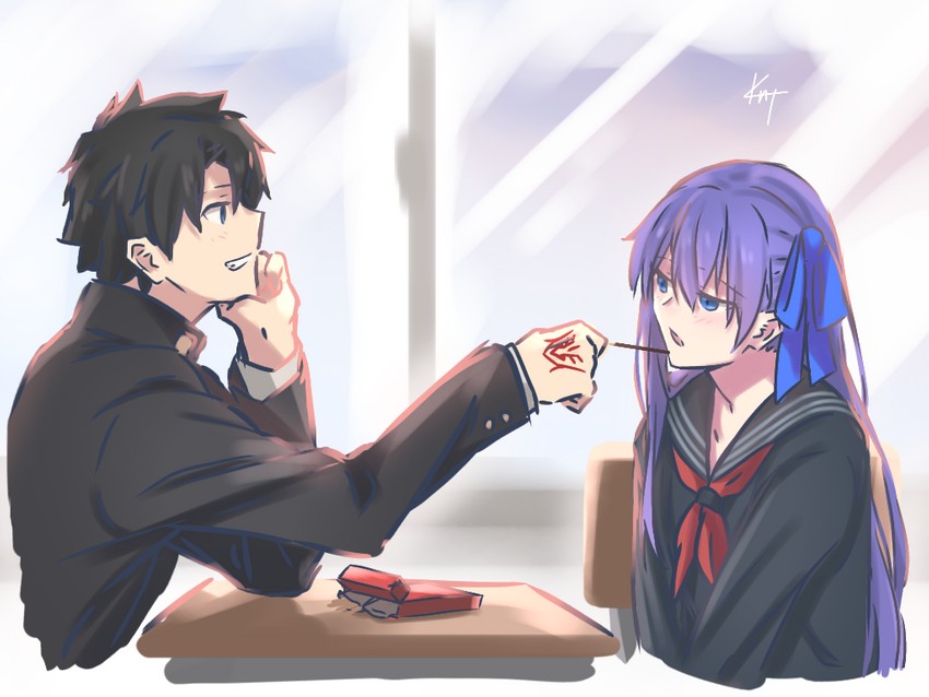 Fujimaru Ritsuka And Meltryllis Fate And 1 More Drawn By Knt02142769