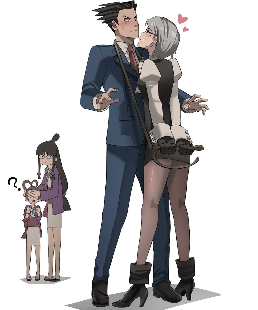 Phoenix Wright Maya Fey Franziska Von Karma And Pearl Fey Ace Attorney Drawn By Jourd4n