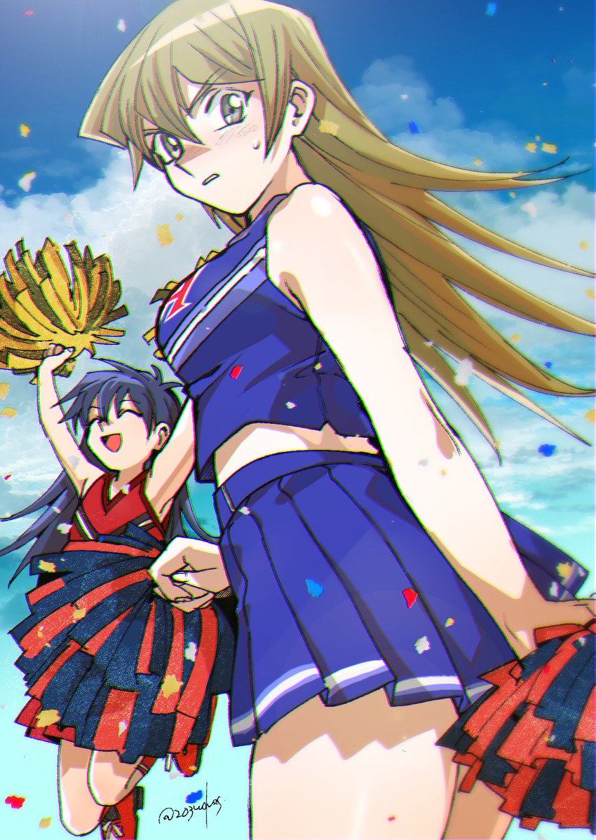 Tenjouin Asuka And Saotome Rei Yu Gi Oh And 1 More Drawn By