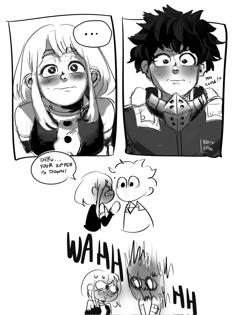 Midoriya Izuku And Uraraka Ochako Boku No Hero Academia Drawn By