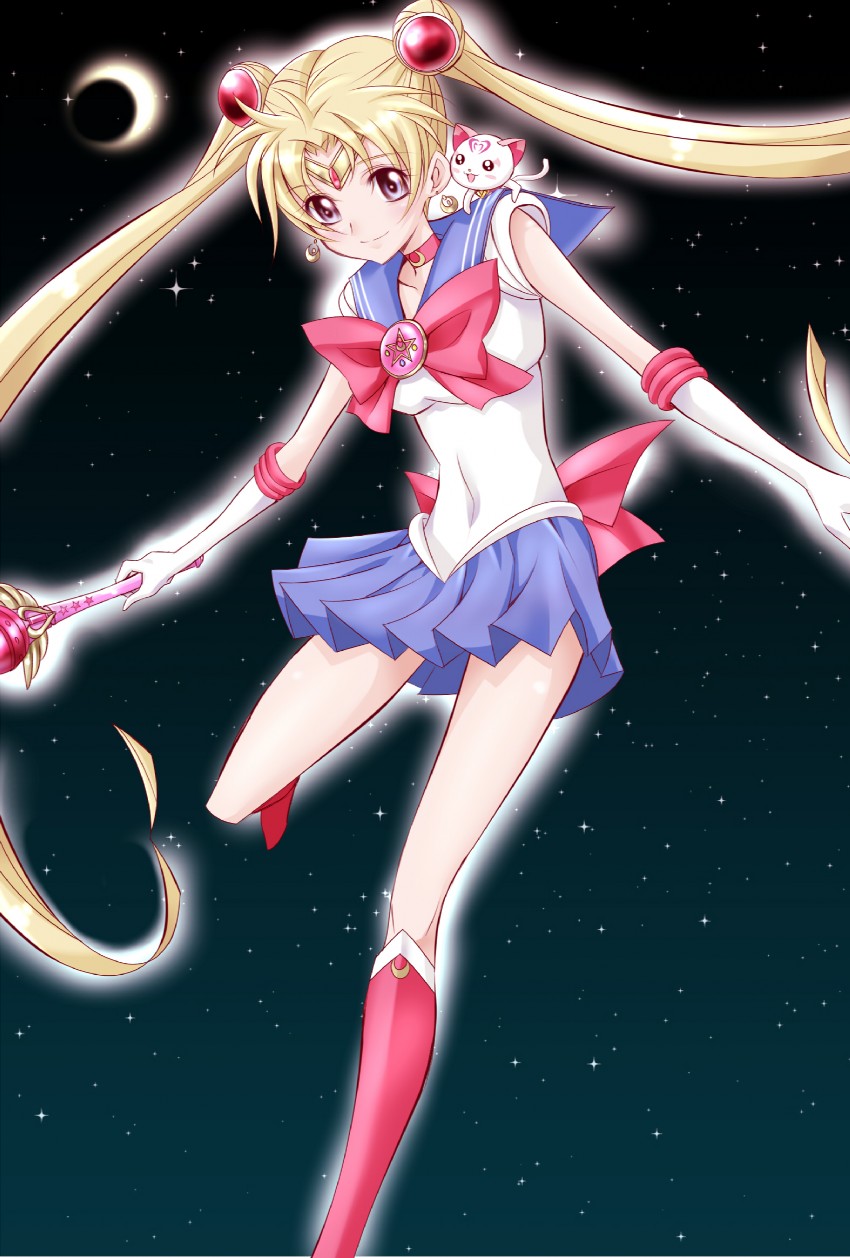 Tsukino Usagi Sailor Moon Hummy And Mitsuishi Kotono Precure And 2 More Drawn By Kojikoji