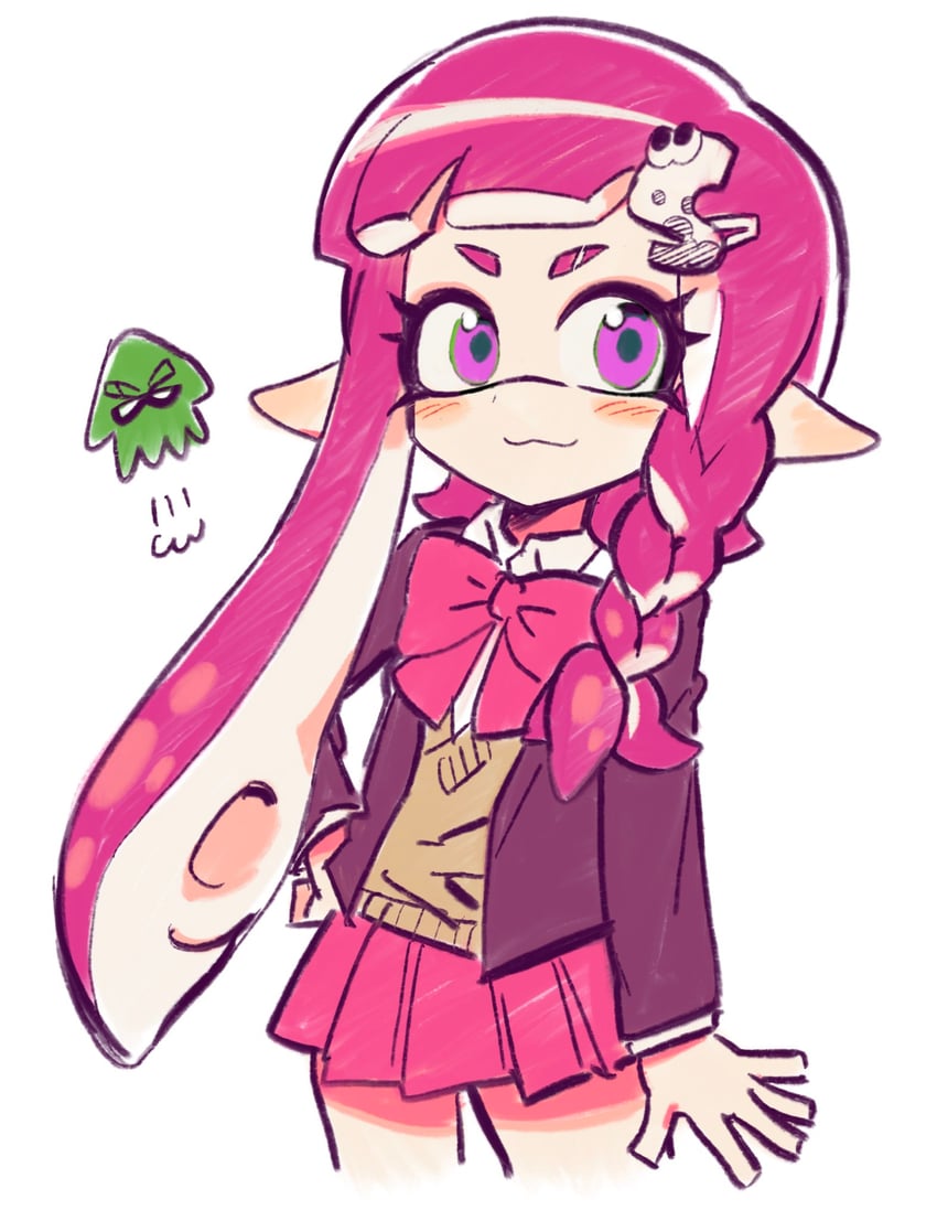 Inkling Player Character And Inkling Girl Splatoon Drawn By Splatkae