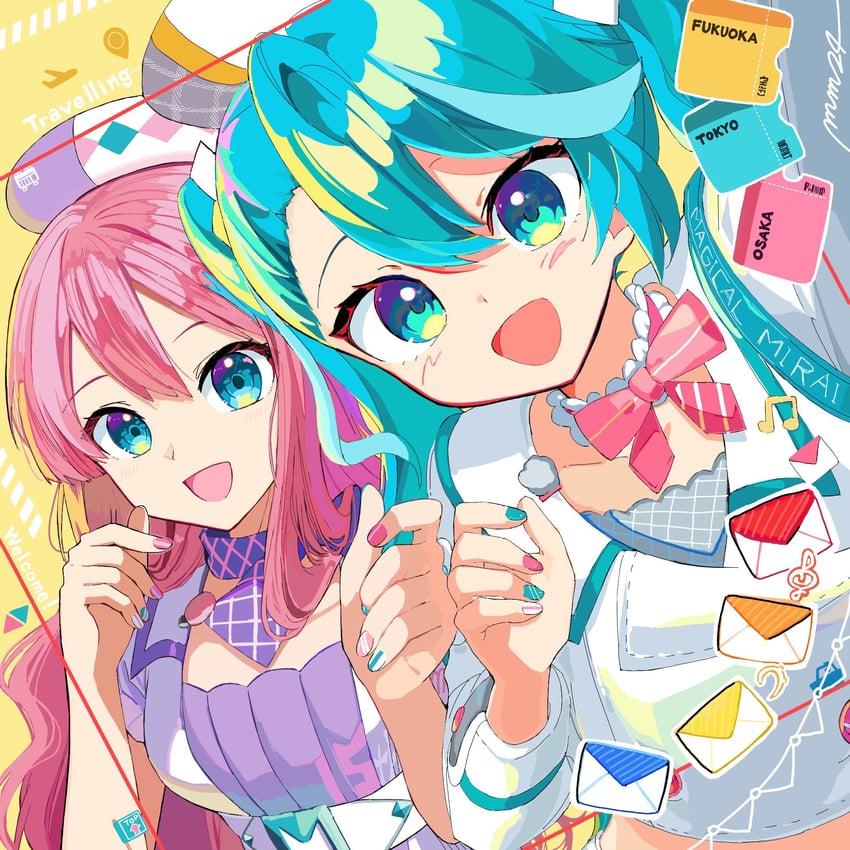 Hatsune Miku Megurine Luka Magical Mirai Miku Magical Mirai Miku Magical Mirai Luka And 1