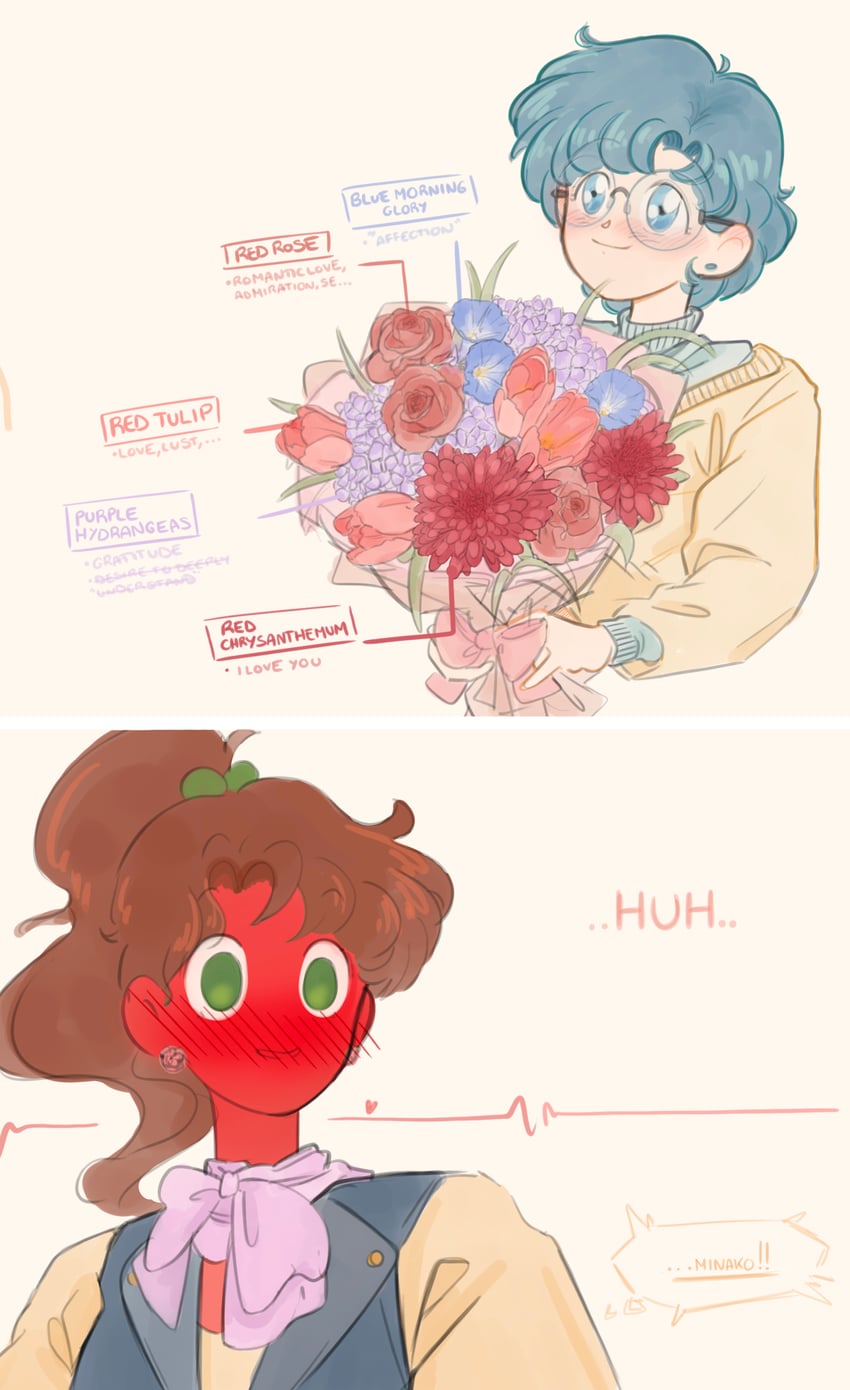 Mizuno Ami And Kino Makoto Bishoujo Senshi Sailor Moon Drawn By