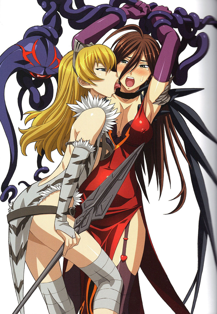 Elina Elina Nyx Flame Master Nyx And Funikura Queens Blade And 1 More Drawn By Kuroki