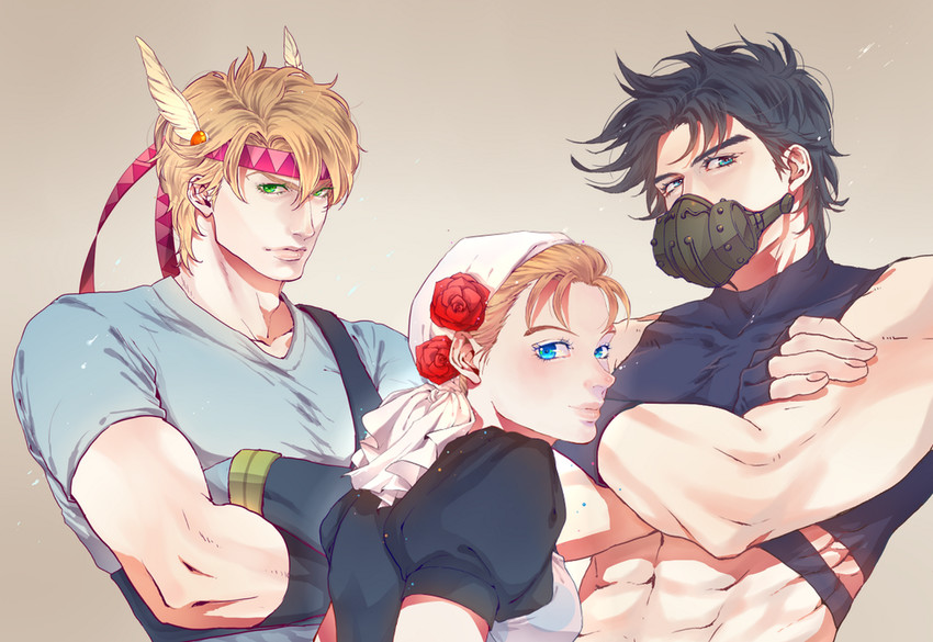 Joseph Joestar Joseph Joestar Caesar Anthonio Zeppeli And Suzi Q