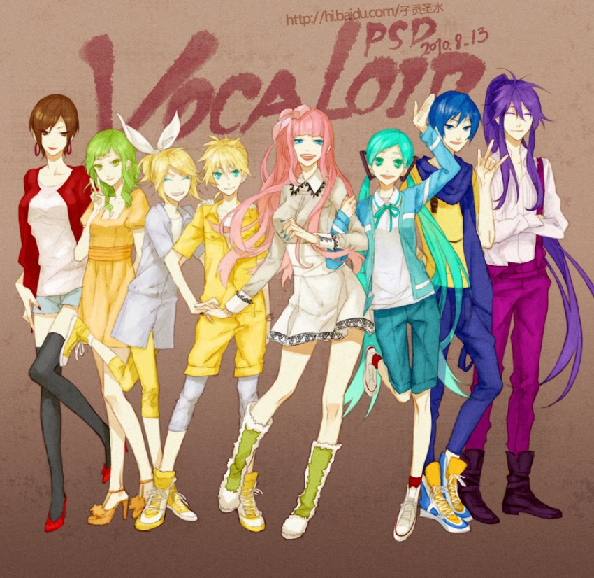 Hatsune Miku Kagamine Rin Kagamine Len Megurine Luka Kaito And 3