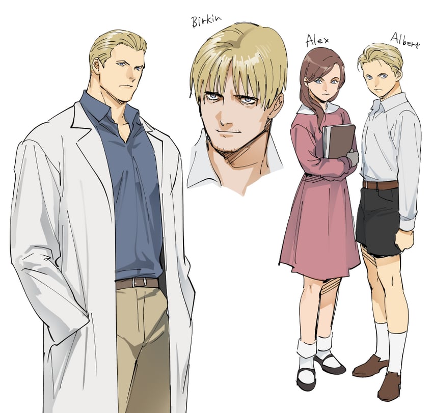 Albert Wesker Jack Krauser William Birkin And Alex Wesker Resident Evil And 3 More Drawn By