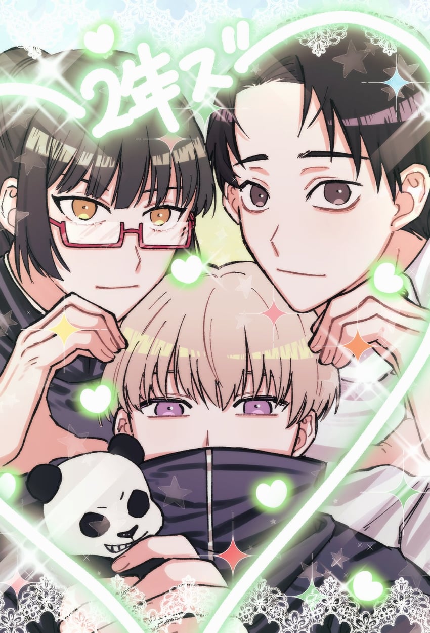 Zenin Maki Okkotsu Yuuta Inumaki Toge And Panda Jujutsu Kaisen Drawn By Fushirunrung