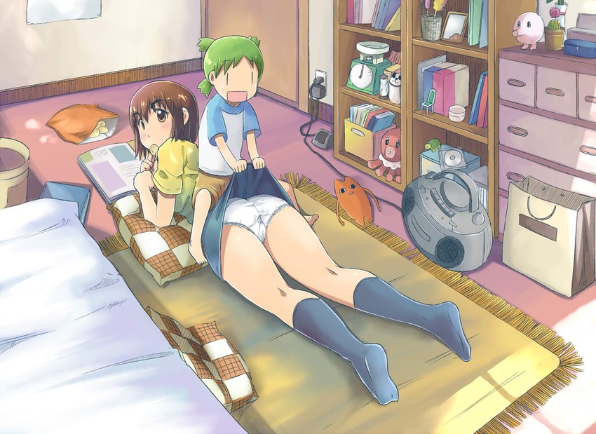 Koiwai Yotsuba Ayase Fuuka And Chiyo Chichi Azumanga Daioh And 1