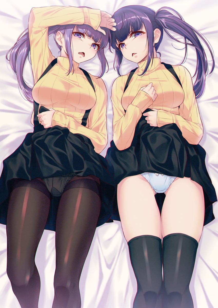 Futaba Yuno And Futaba Kano Iya Na Kao Sare Nagara Opantsu Misete