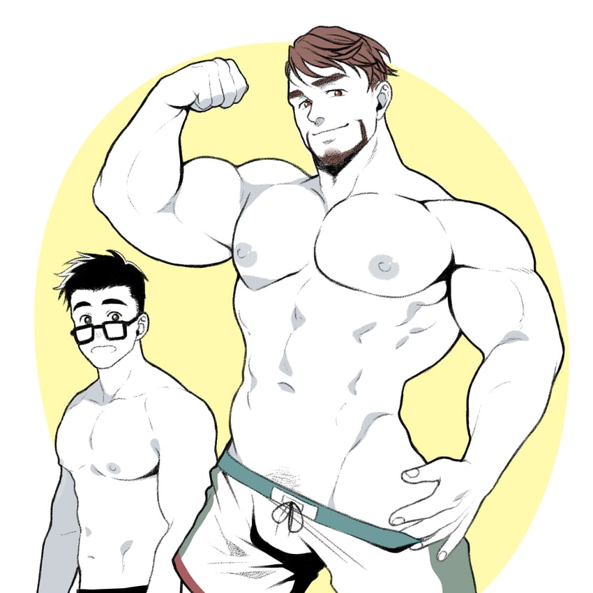 Atsushi Kenzaki And Ryota Hibiki Gachimuchi De Dosukebe Na