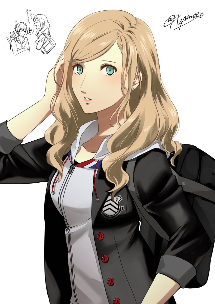 Amamiya Ren Takamaki Anne And Morgana Persona And 1 More Drawn By