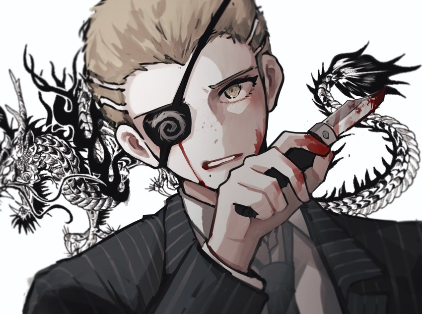 Kuzuryu Fuyuhiko Danganronpa And 1 More Drawn By Gin Euneunun