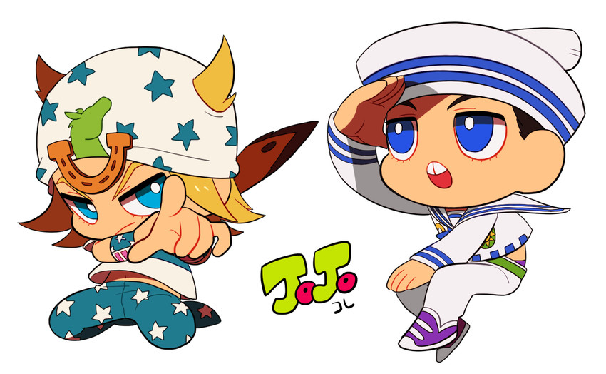 Johnny Joestar And Higashikata Josuke Jojo No Kimyou Na Bouken And 2 More Drawn By Lisakura