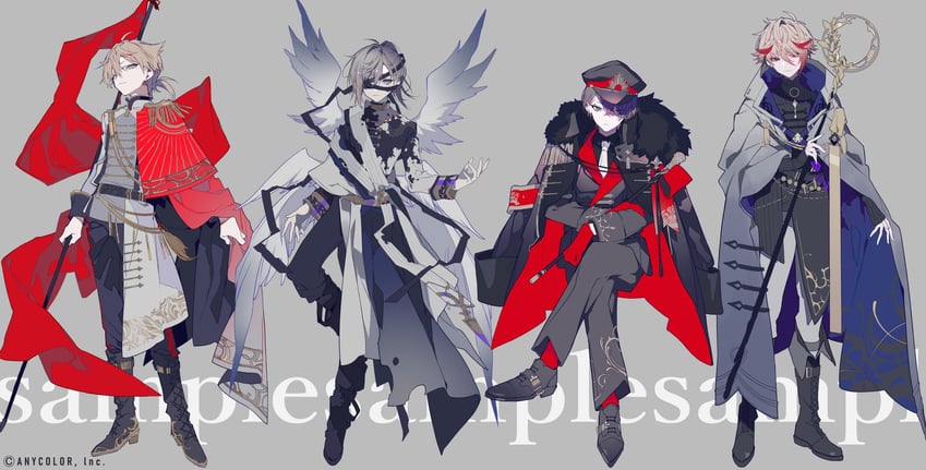 Kanae Fushimi Gaku Kagami Hayato And Seraph Dazzlegarden Nijisanji
