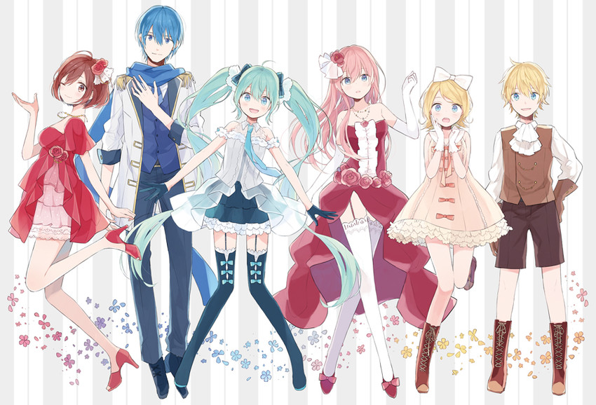 Hatsune Miku Kagamine Rin Kagamine Len Megurine Luka Kaito And 1