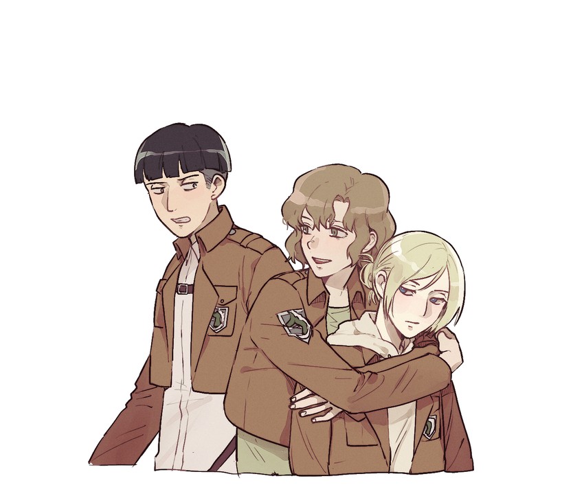 Annie Leonhardt Hitch Dreyse And Marlowe Freudenberg Shingeki No Kyojin Drawn By Pi0w0pi
