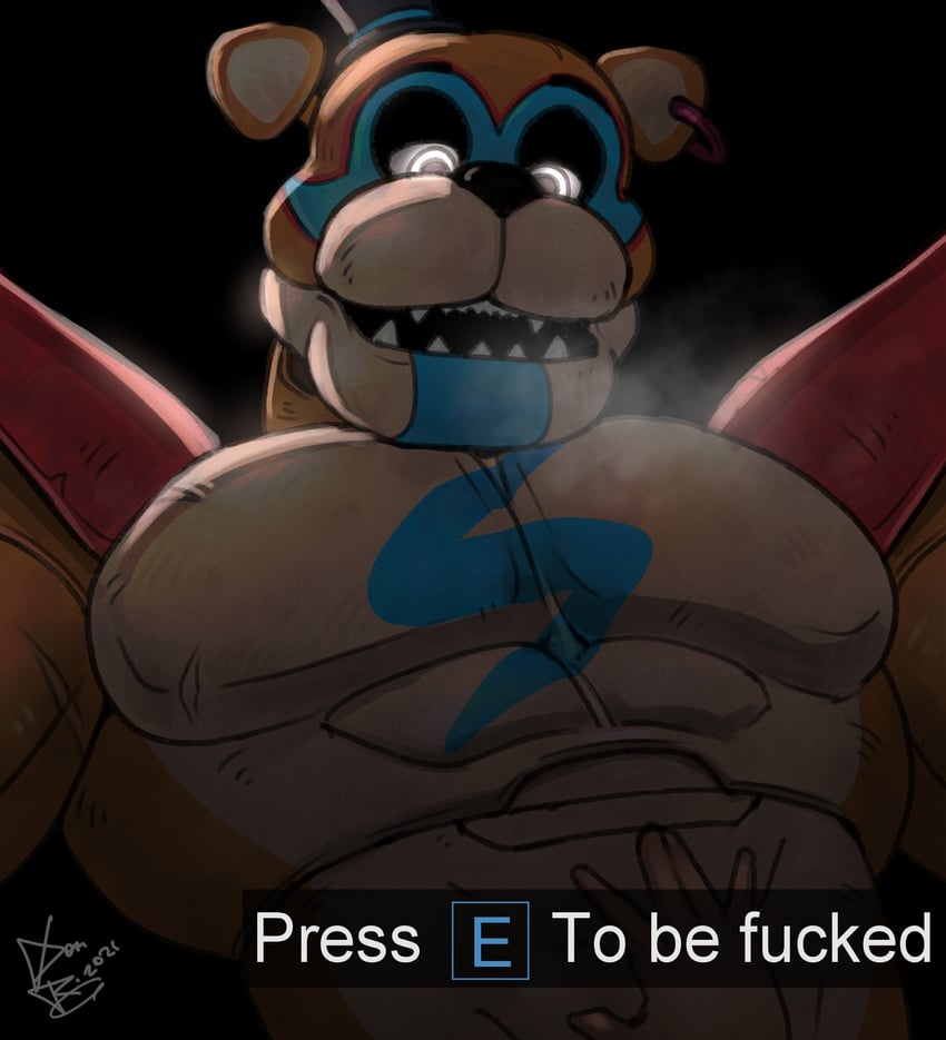 Freddy Fazbear And Glamrock Freddy Five Nights At Freddys Drawn By Mrbiznussdeaddragonpad