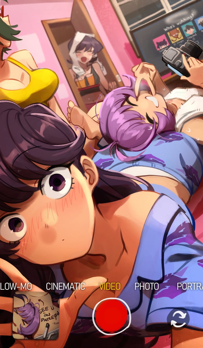 Komi Shouko Komi Shuuko Osana Najimi And Agari Himiko Komi San Wa Komyushou Desu Drawn By