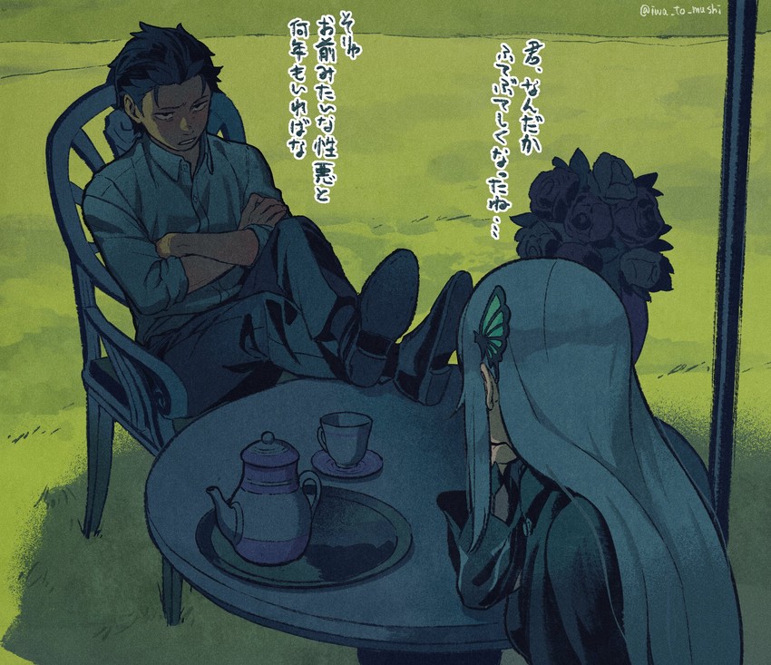 Natsuki Subaru And Echidna Rezero Kara Hajimeru Isekai Seikatsu And 1 More Drawn By Iwamushi