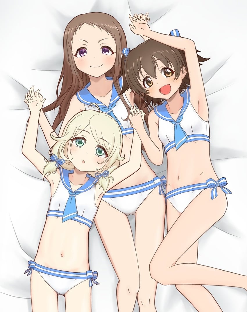 Akagi Miria Yusa Kozue And Koseki Reina Idolmaster And 1 More Drawn