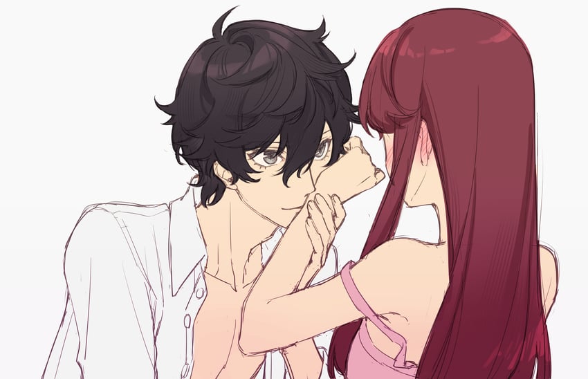 Amamiya Ren And Yoshizawa Sumire Persona And 2 More Drawn By Tsubsa