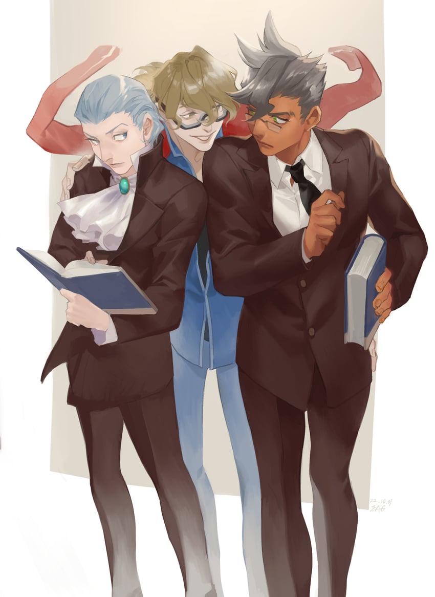Manfred Von Karma Damon Gant And Excelcius Winner Ace Attorney And 3 More Drawn By Vm