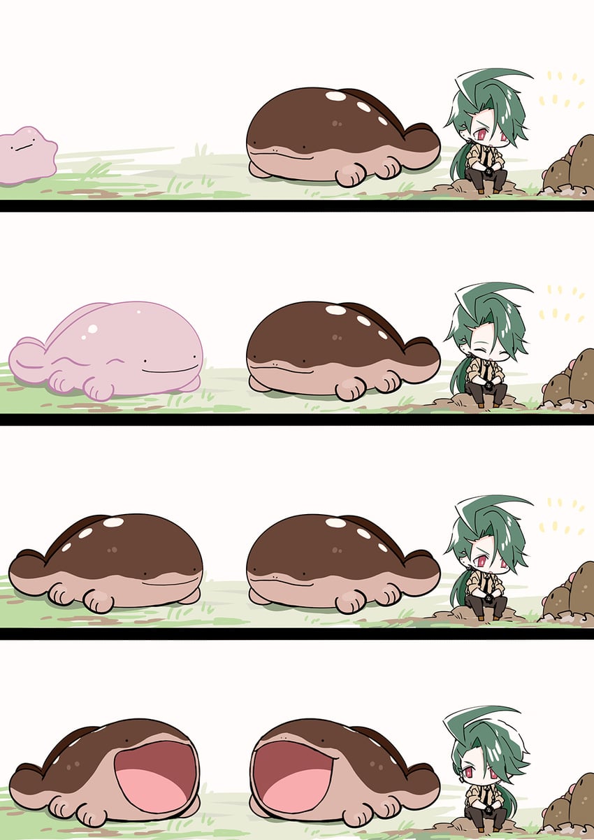 Rika Ditto Clodsire Transformed Ditto And Dugtrio Pokemon And 2 More Drawn By Nihakusanren