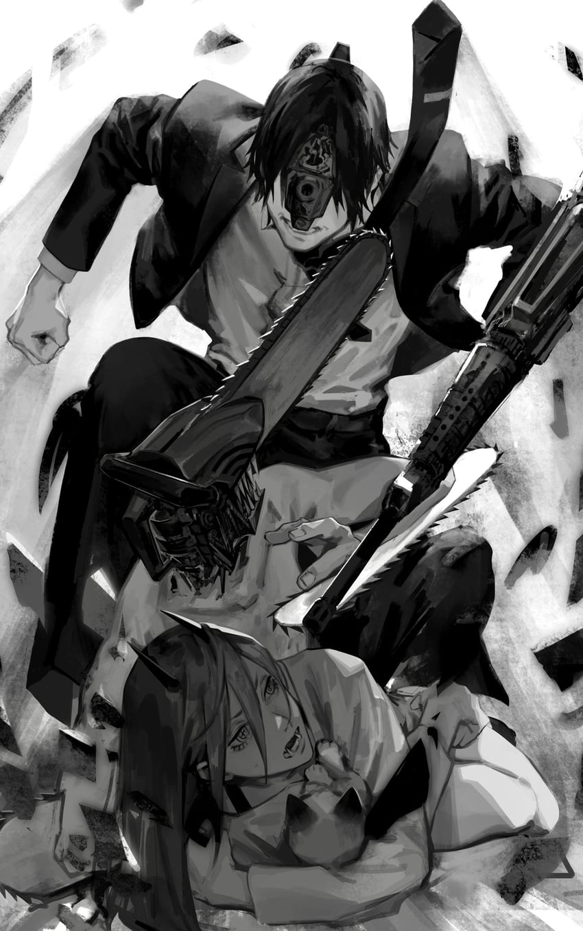 Power Chainsaw Devil And Gun Devil Chainsaw Man Drawn By Seki