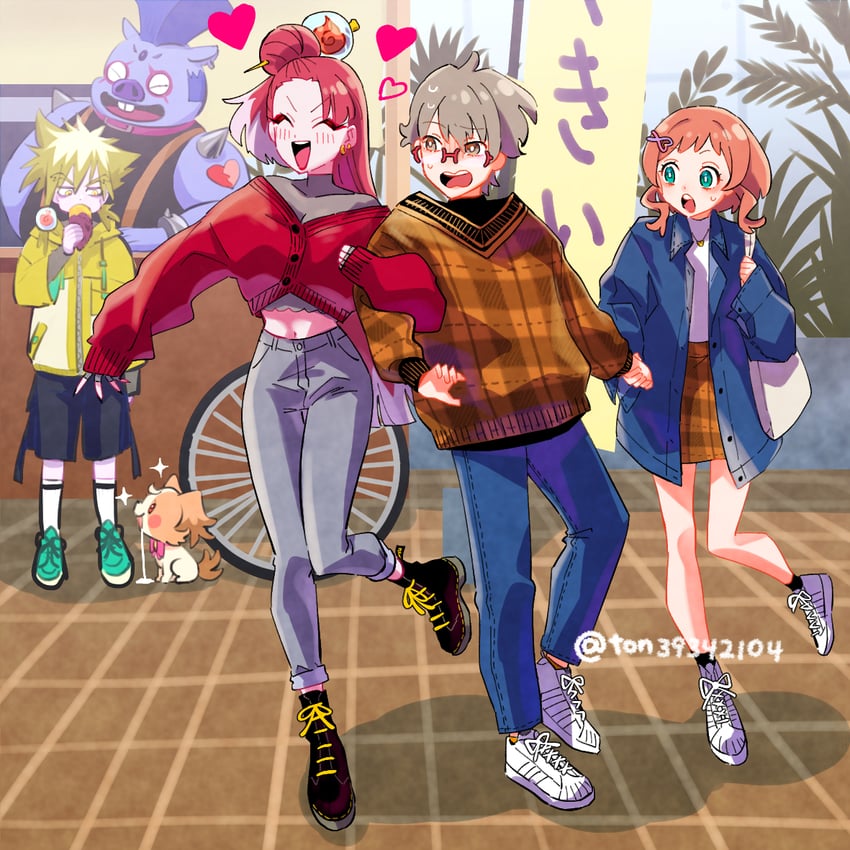 Inukai Komugi Inukai Iroha Inukai Komugi Toyama Satoru Kabaton And 2 More Precure And 2