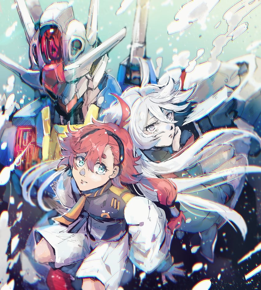 Suletta Mercury Miorine Rembran And Gundam Aerial Gundam And 1 More
